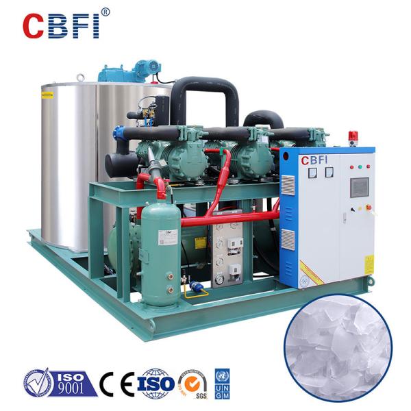 Quality 2Mm Thickness Saltwater Flake Ice Machine For Fishery Protection for sale