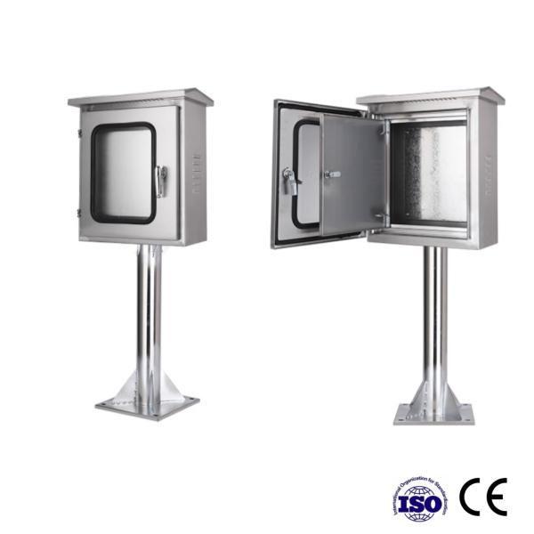 Quality IP65 Floor Standing Stainless Steel Electrical Enclosure Outdoor Waterproof for sale