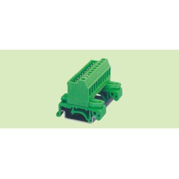 Quality RD 2EDGUVK 5.08MM 2P-24P 300V 15A green color brass terminal block use in DIN for sale