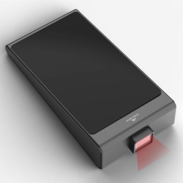 Quality Convenient Indoor Supermarket Checker with Scanner and Battery Pixel Pitch 2.5mm for sale