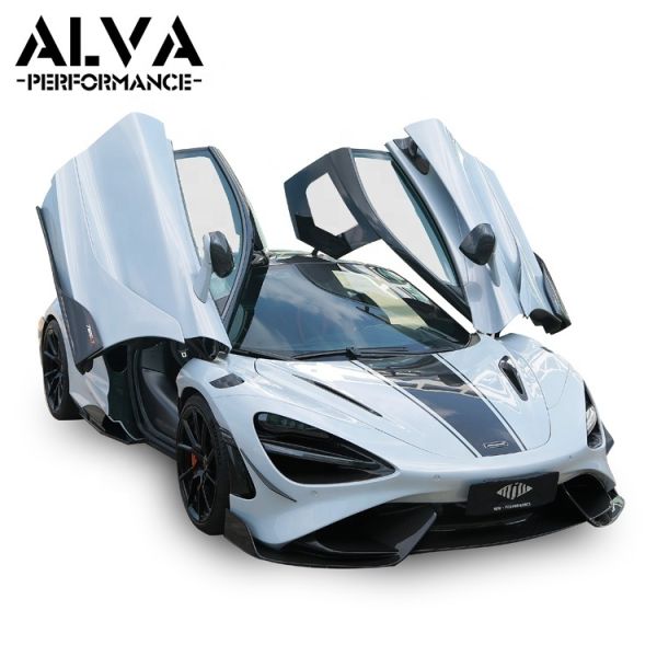 Quality Mclaren 765 LT Dry Carbon Fiber Body Kits Front Bumper Rear Bumper Front Fenders Side Skirts Rear Wing McLaren 720S Spider for sale