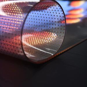 Quality Indoor Waterproof Transparent LED Signage , Multicolor LED Transparent Film for sale