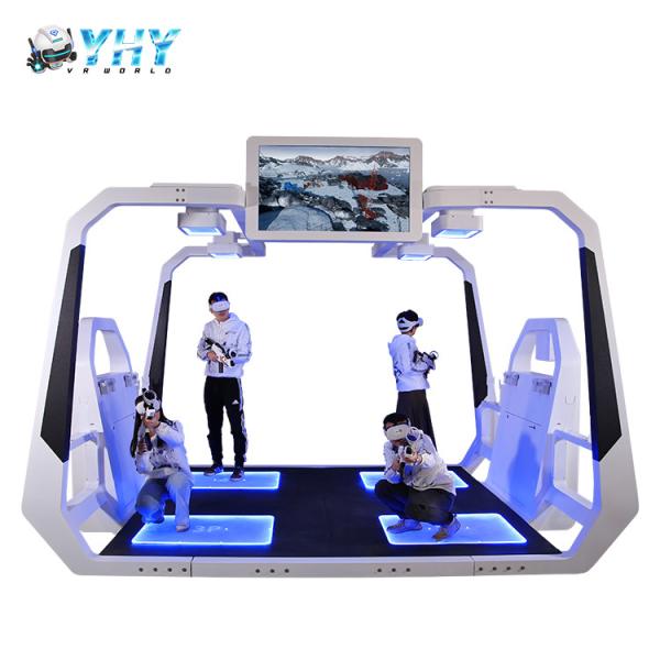 Quality 42'' Screen Indoor VR Shooting Simulator 4 Players Standing Virtual Battle for sale