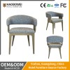 china Solid Wood Fabric Hotel Dining Chair for Restaurant Banquet Party
