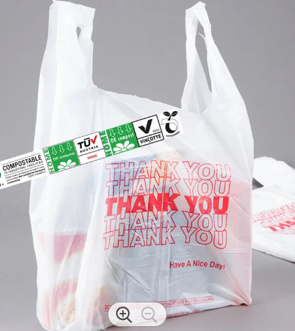 Quality Durable Biodegradable Shopping Bags Lightweight 5LB capacity for sale