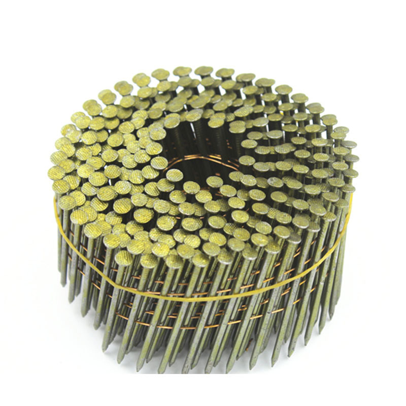 16 Degree Galvanized Wire Welded Coil Plain Nails Pcn-35