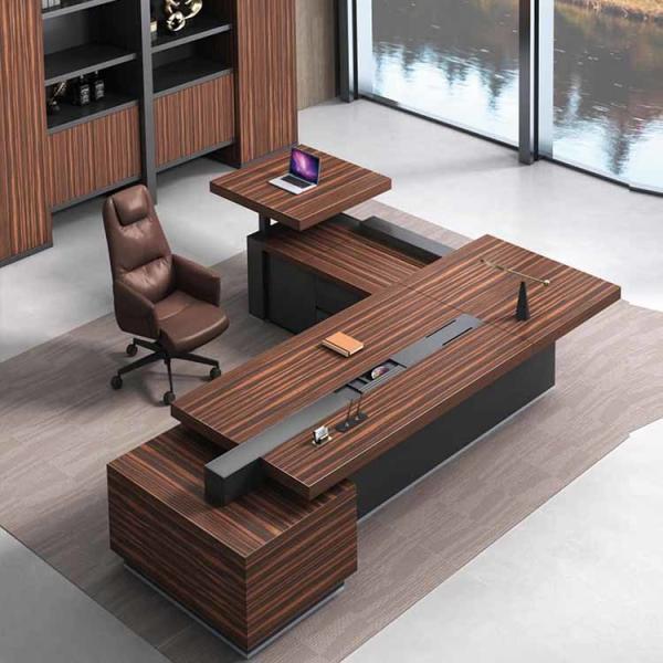 Quality Thickness 50mm Executive Writing Desk Melamine Modern CEO Office Desk for sale