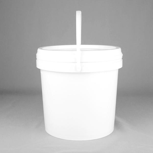 Quality 9L White Plastic Paint Bucket with Lid for Custom Packaging for sale
