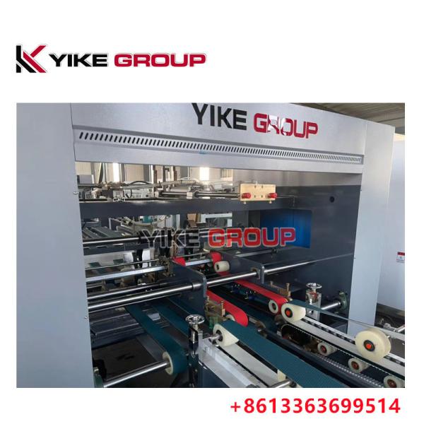 Quality Automatic Carton Box Folder Gluer Machine, Corrugated Box Folding Machine 180m for sale