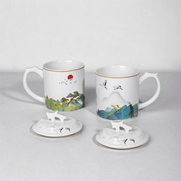 Quality Procelain Mug Customization 400ml Ceramic Cup Gift Coffee Bottle Non-slip Handle for sale