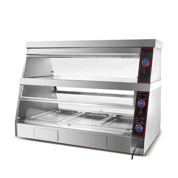Quality Hot Food Cases Restaurant Cooking Equipment Food Warmer Display Cabinet for sale