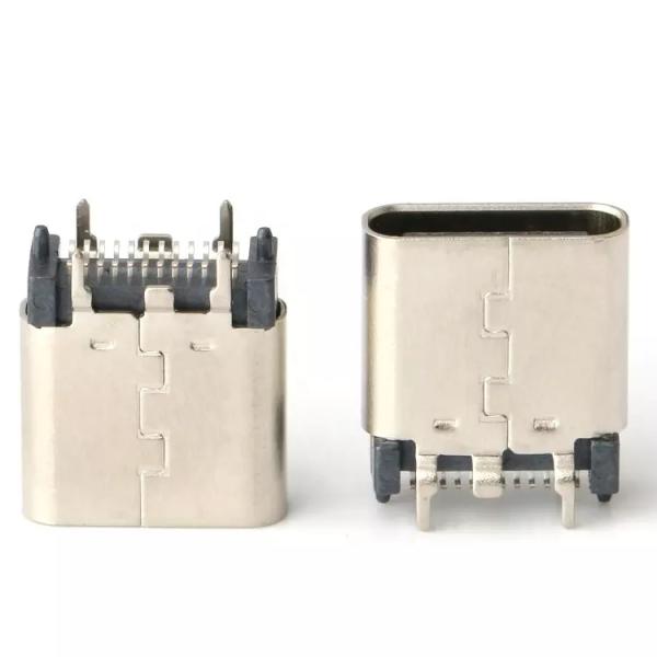 Quality USB 3.1 Female 24pin USB C Type Connector Vertical Patch High Speed for sale