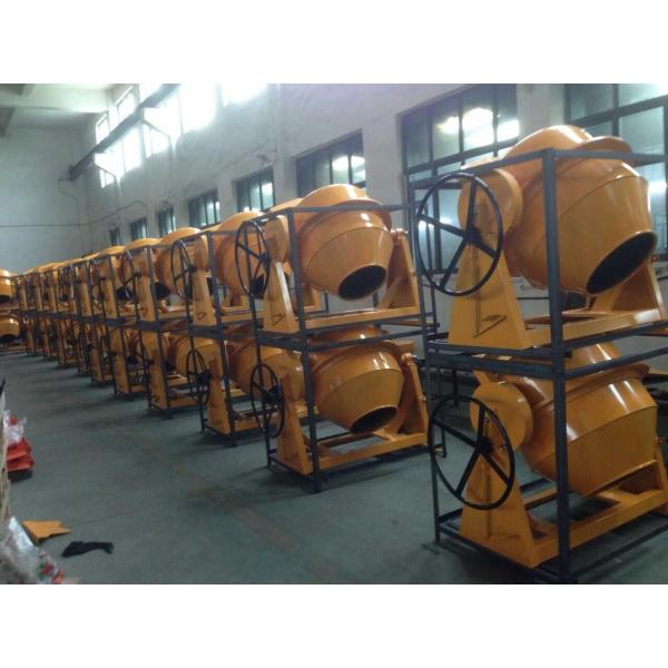 Quality Mobile Mini Diesel Cement Mixer 2 wheel Manual Tipping with 450 Liter Drum for sale