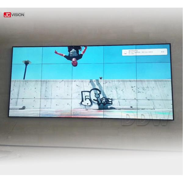 Quality 0.88mm Bezel LCD Video Wall Screen 500cd/m2 Jcvision 55 Inch 6.77M Color for sale
