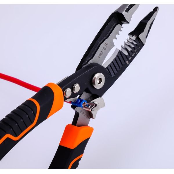 Quality left hand Multifunction Insulated Side Cutters 200mm Wire Stripping Pliers for sale