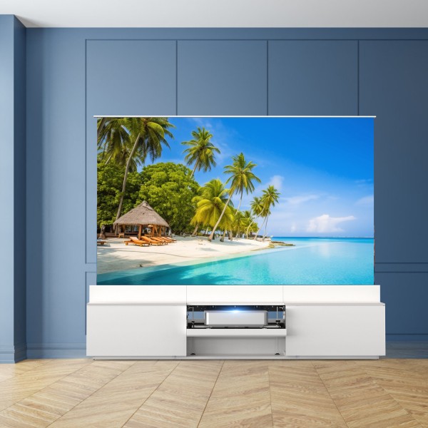 Quality 100-150 Inch Motorized Laser TV Cabinet Intelligent UST Cabinet for Projector Screen for sale