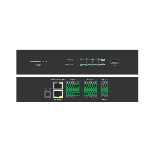 Quality 4CH Audio Signal Processor RS232 RS485 UDP Control Digital Matrix Processor In for sale