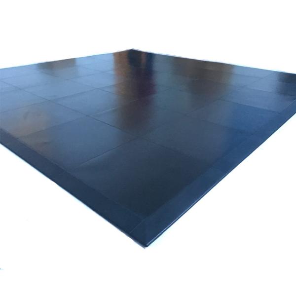 Quality Dark Wood Interlocking Portable Dance Floor Tile 300x300x12mm for sale