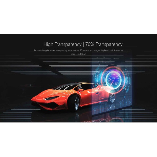 Quality 50/60HZ P3.9 Indoor Led Display Transparent 48% Ratio See Through LED Screens for sale