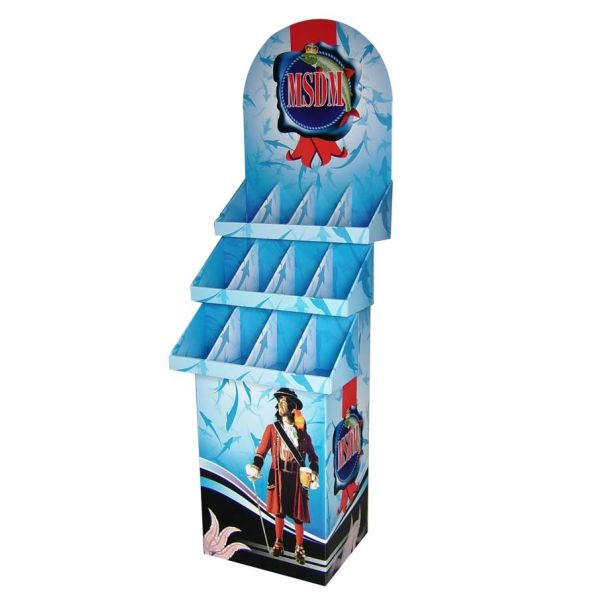 Quality Rectangular Customizable 1/4 Pallet Market Paper Display Box for sale