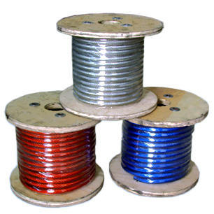 Quality High Tensile PVC Coated Galvanized Iron Wire Stranded Crane Lifting Rope Steel Wire Rope Plastic Coated Iron Wire for sale