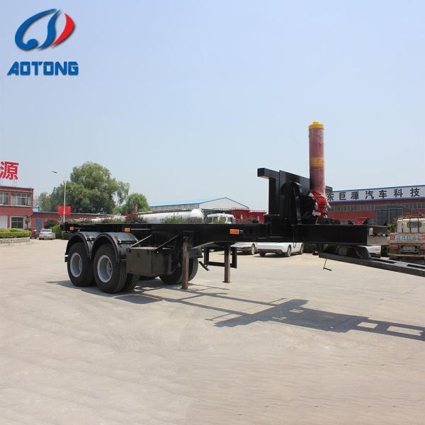 Quality 20ft Container Skeleton Dumping Semi Trailer 7700*2500*3070 mm Mechanical for sale