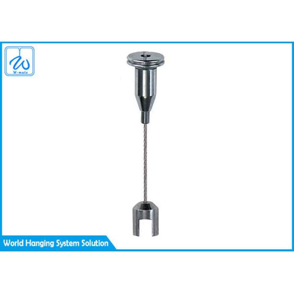 Quality Glassware / Cable Picture Hanging System Brass Material Customized Length for sale