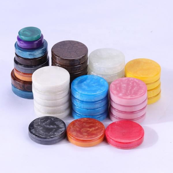 Quality Resin Custom Backgammon Set 30 Pieces Marble Backgammon Chips for sale