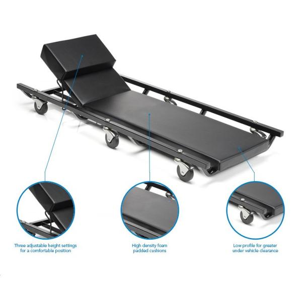 Quality Foldable Headrest Mechanics 40inch Automotive Creeper Seat for sale