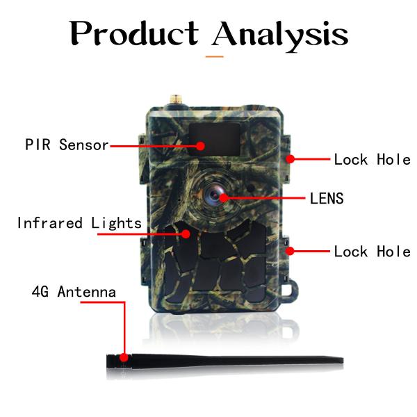 Quality 4.8CS Mobile Trail Camera Solar Power 4G CMOS LTE for sale