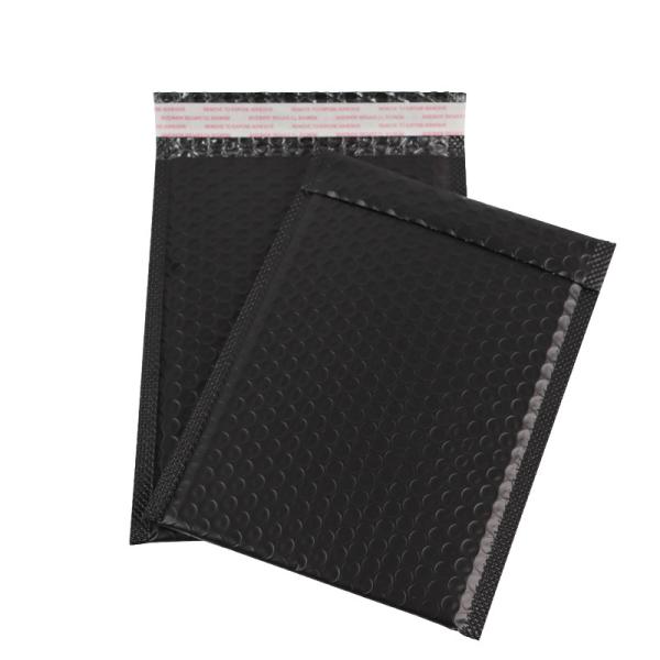 Quality 6x10 Black Bubble Poly Mailers Tear Resistant Clothing Packaging for sale