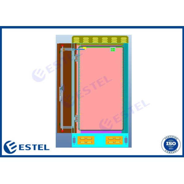 Quality Dust Proof 20U RAL7035 Weatherproof Electrical Cabinet for sale