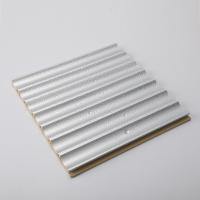 Quality Damask Pattern WPC Laminated Fluted Flat Wall Solid Panel for Interior for sale