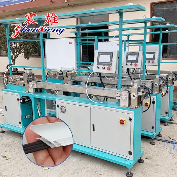 Quality High Precision Door Gasket Production Line Magnetic Strip Inserting Machine PLC Control for sale