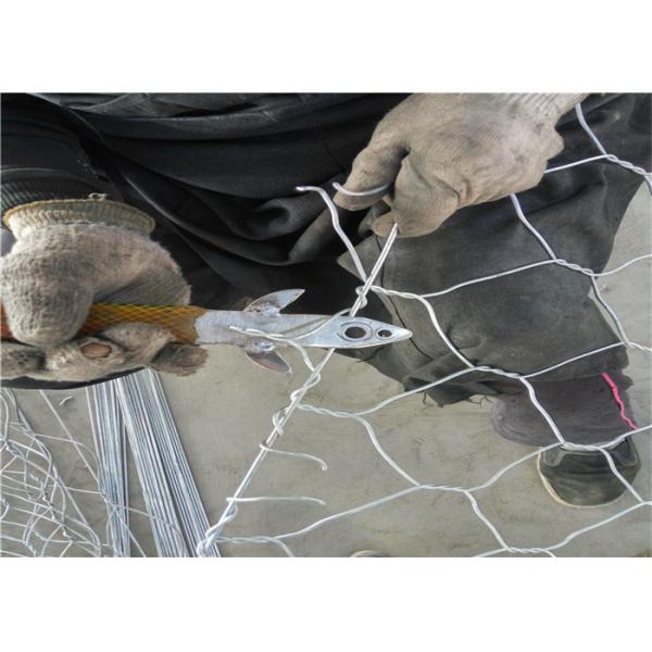 Quality PVC Coated Hexagonal Gabion Mesh 2.0-4.0mm Wire for Rockfall Protection for sale