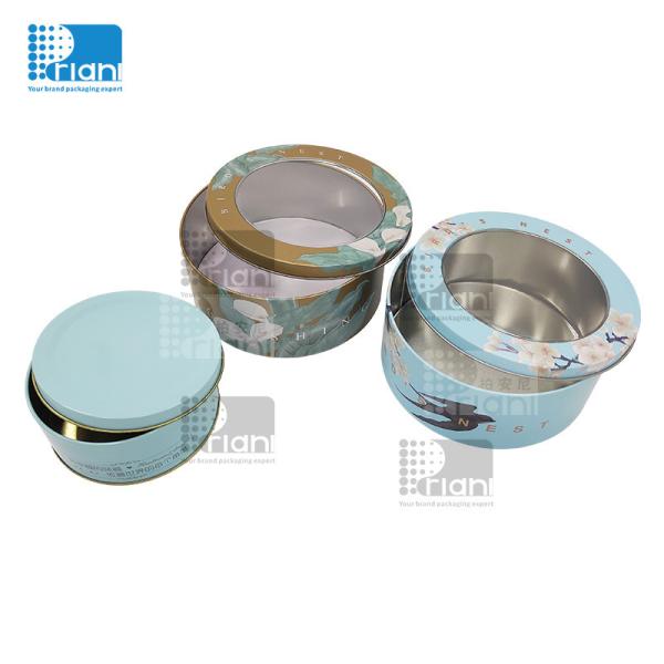 Quality Customize Empty Gift Tin Cans With Gold Foil For Candy Spice Packaging Pepper for sale