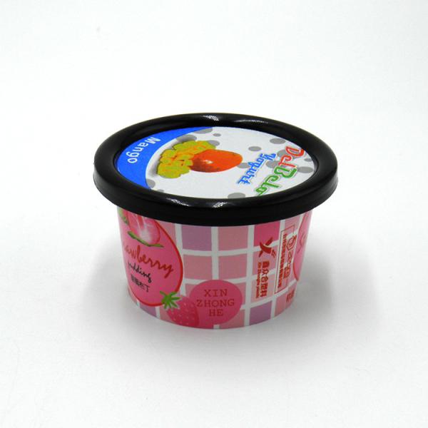 Quality low MOQ 80ml pp white and clear injection cup for baby yogurt for sale