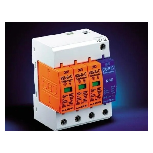 Quality 3P+N Lightning Surge Protection Device T2 Class C Spd Protection Device for sale