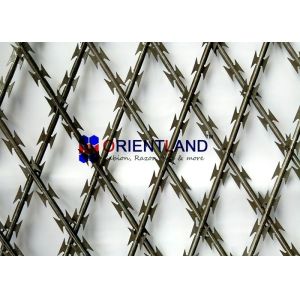Quality High Tensile Core Security Razor Wire Fence 0.45mm Blade Thickness Difficult To for sale
