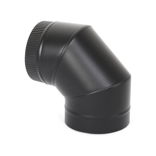 Quality Straight Black Chimney Pipe Stainless 304 Material Internal External Installatio for sale