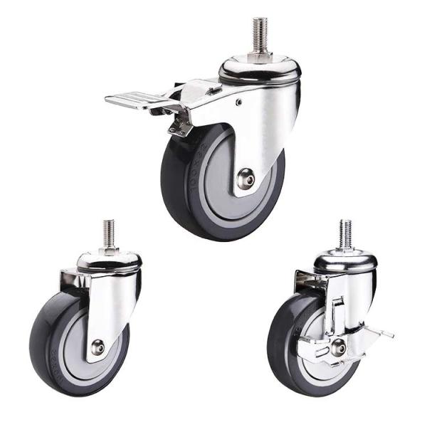 Quality 4 Inches Polyurethane Casters Stylishly Designed For Heavy Loads for sale