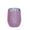china Exquisite 360ml Rhinestone Bling Tumbler Egg Shape 12 Oz Insulated Tumbler With