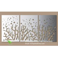 Quality Tree Aluminum perforated sheet for facade cladding fence garden privacy screen for sale