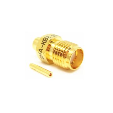 Quality DC - 18GHz Frequency Range Straight Bulkhead Female SMA RF Connector for sale