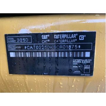 Quality 2011 Year 1.6m3 Bucket Caterpillar 325D Second Hand Diggers for sale