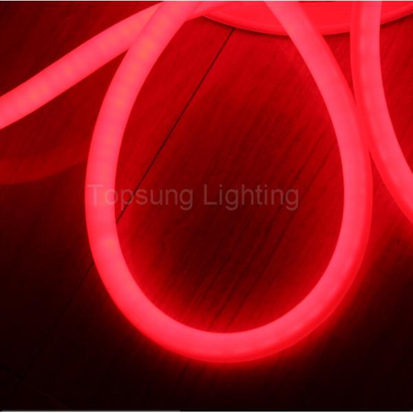 Quality New arrival red neon led round tube 100 led 24v for sale