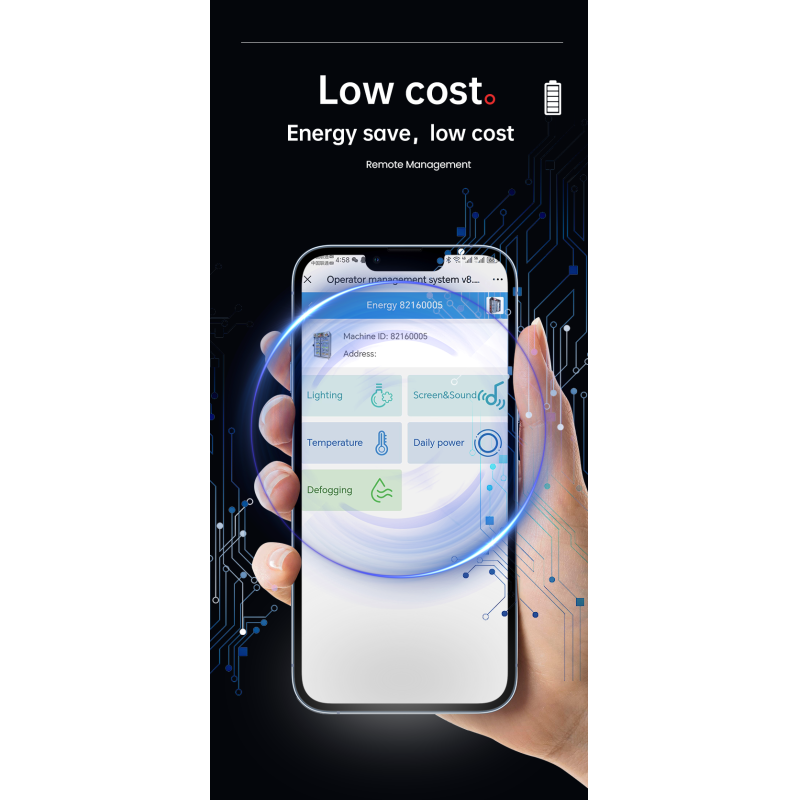 Smart Fridge Ice Cream Vending Machine -18℃ Freezer With Touch Screen Card Reader low cost