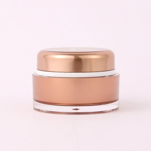 Quality 15ml 30ml 50ml 100ml 200ml Double Wall Acrylic Cosmetic Jar With Screw Top Lid for sale