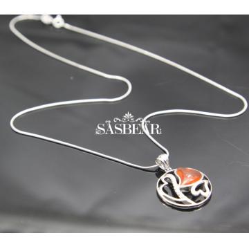 18 Inch Sasbear Gemstone Necklace 100% 925 Sterling Silver Value