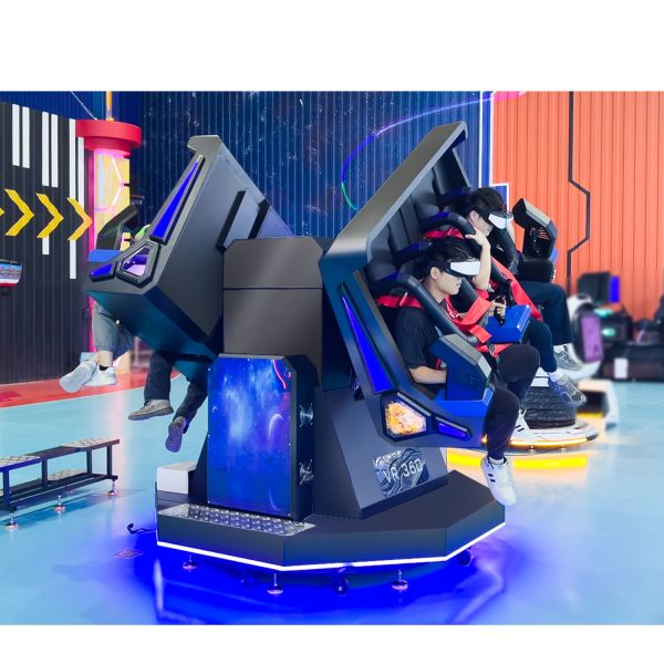 Quality 9D VR Roller Coaster Simulator Double Seats | Interactive 360° Rotation Virtual for sale